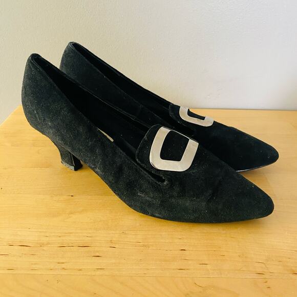 Mootsies Tootsies | Shoes | Vintage Mootsies Tootsie Black Suede Witch ...